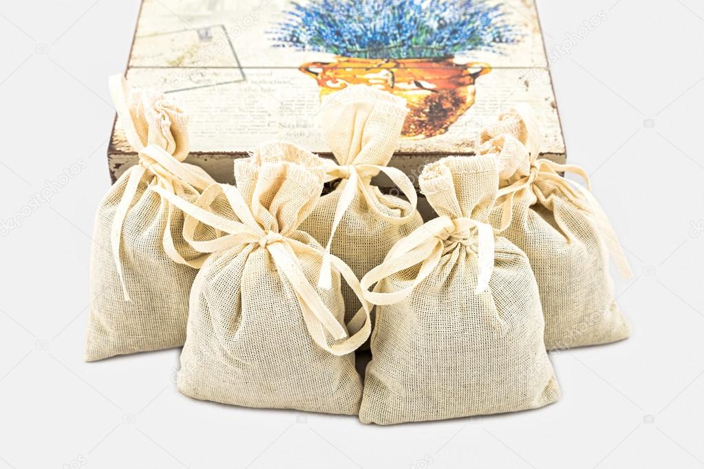 Textile sachet pouches Stock Photo by ©xmagic 46686525