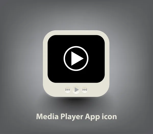 Media Player App Icon Stock Vector Image by ©RealVector #26008621