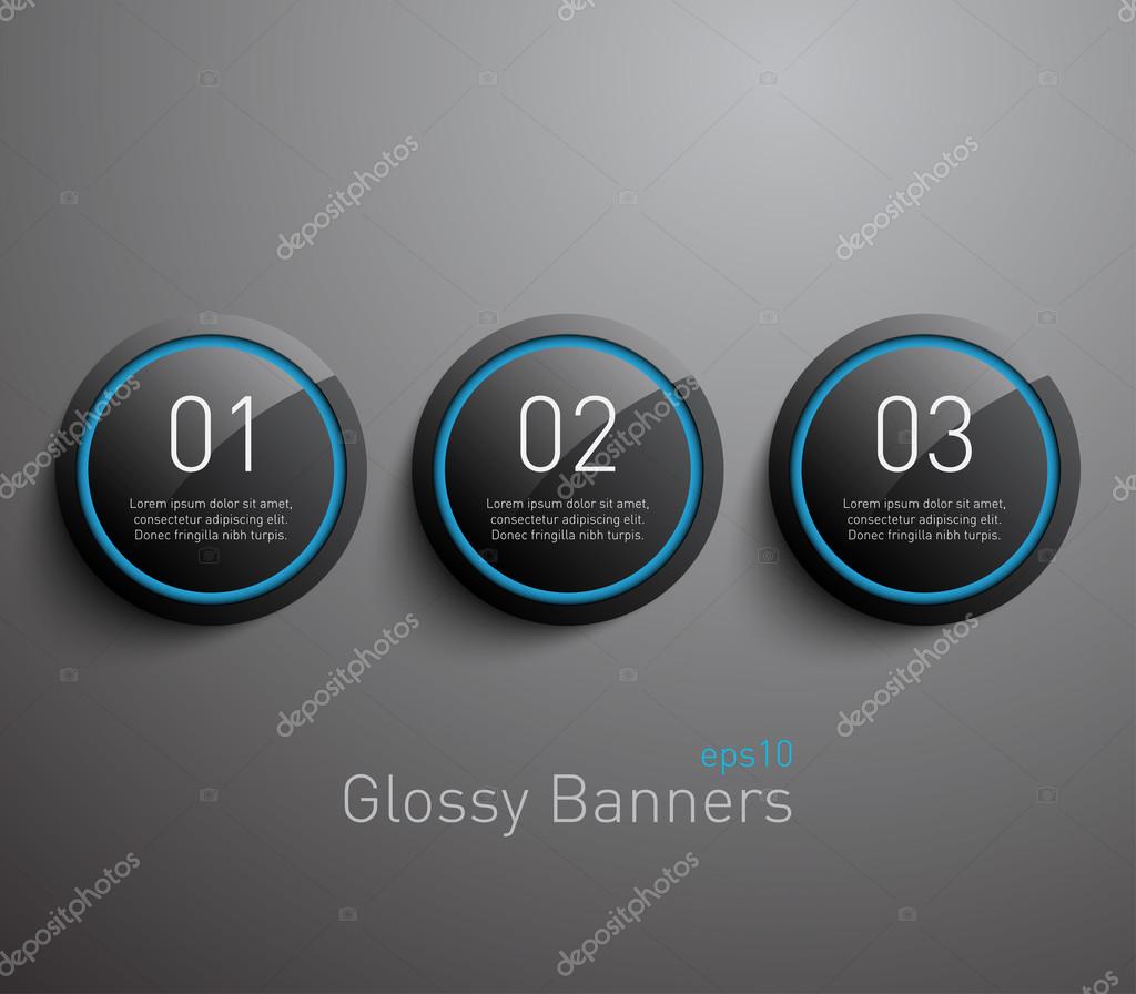 Set of glossy plastic rings Stock Vector Image by ©mauro-fabbro #35679485