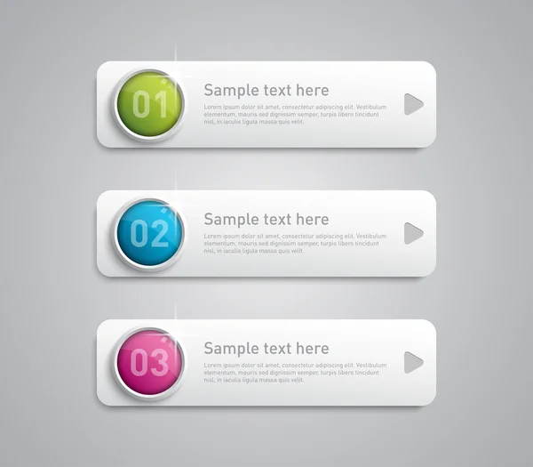 Set of paper tags , labels , banners with shiny silver metallic ring ...