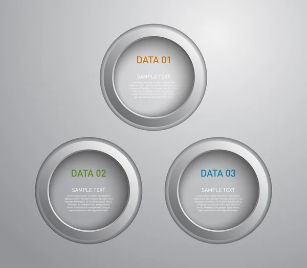 Set of plastic ring banners over gray background Stock Vector Image by ...