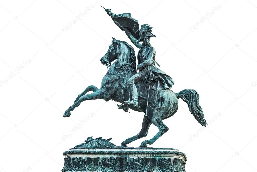 Statue of Archduke Charles of Austria at the Hofburg Palace in V ...