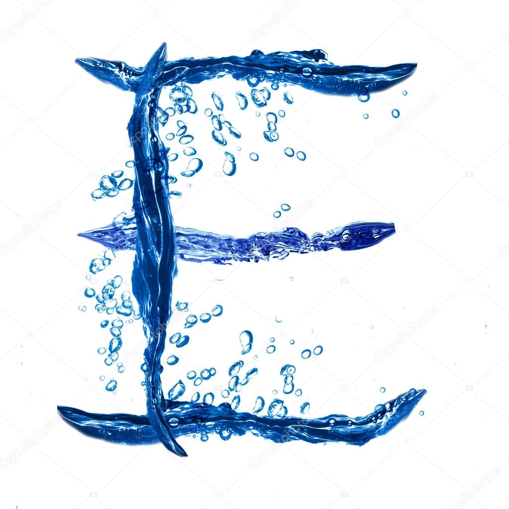 Letter E Water