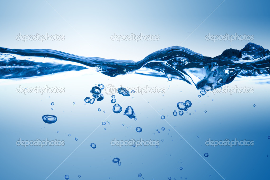 Water wave and bubble Stock Photo by ©somchaij 31432081