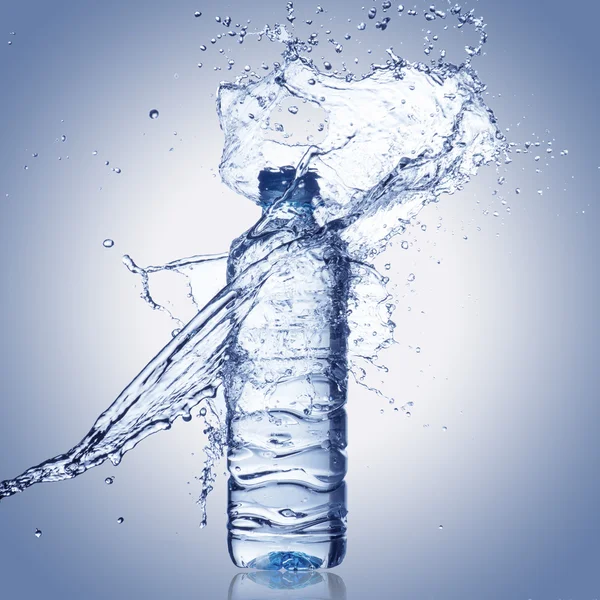 Splash with Bottle - Stock Image - Everypixel