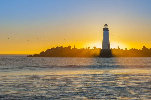 Lighthouse at sunset ⬇ Stock Photo, Image by © somchaij #46630491