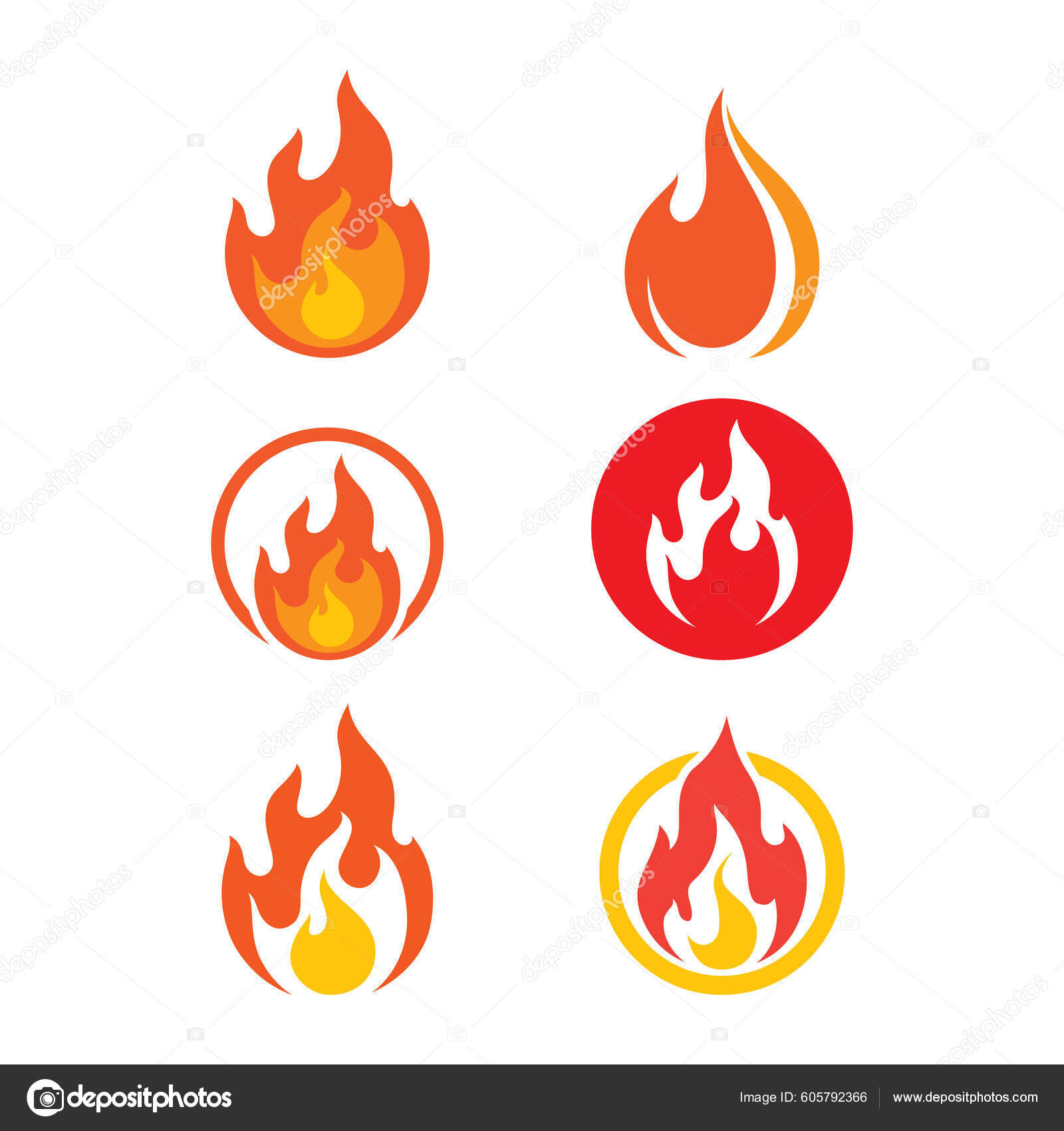 Fire Flame Logo Vector Oil Gas Energy Logo Concept Stock Vector by ©AWK_studio 605792366