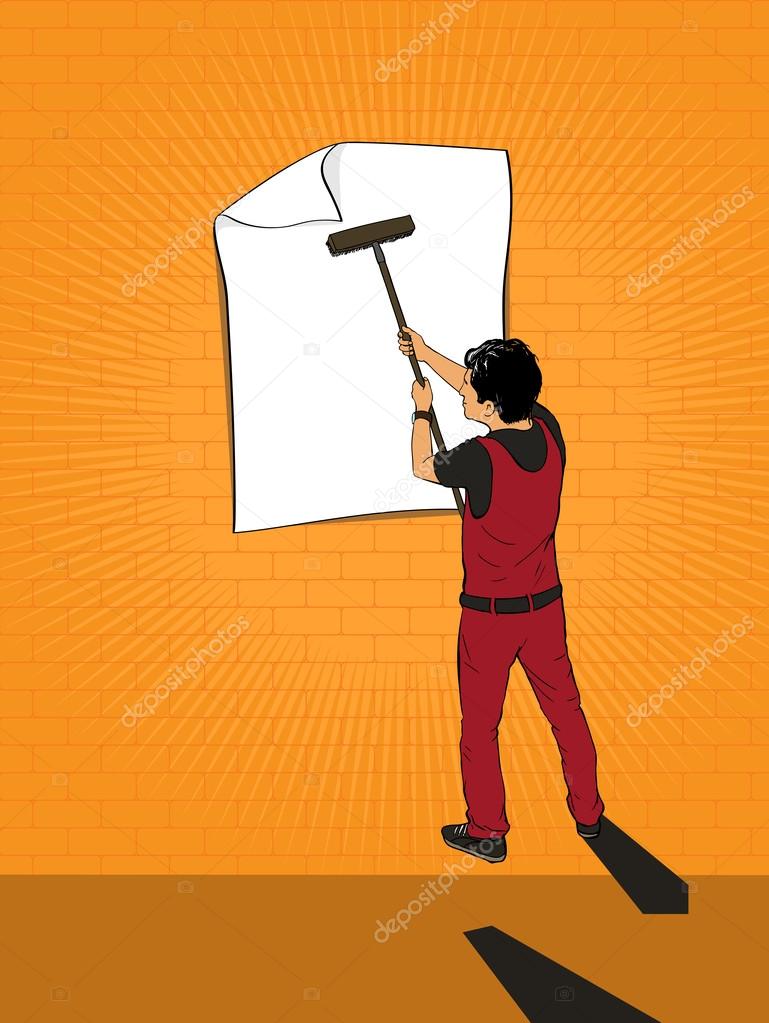 Pegar un afiche — Vector de stock #29186805 — Depositphotos