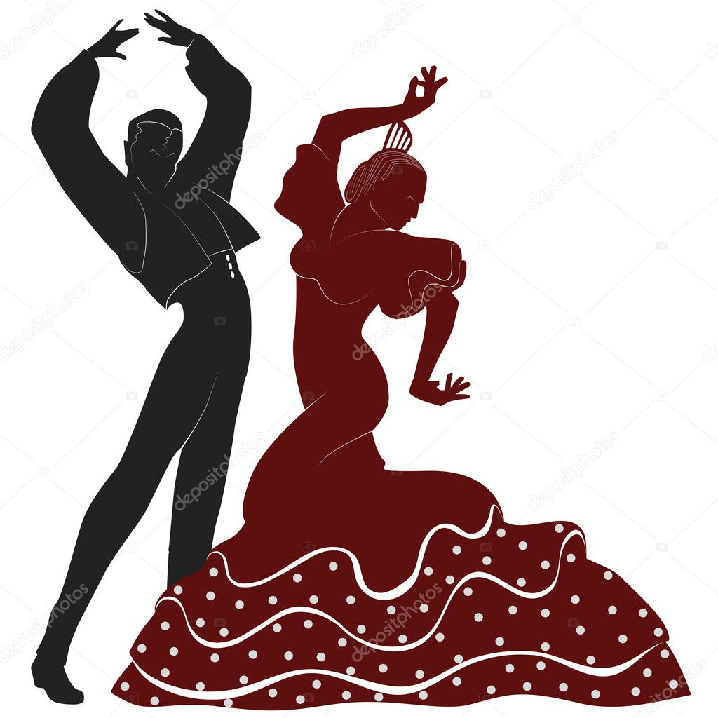 Flamenco Dancers Stock Vector Image By ©angusgrafic 33255793