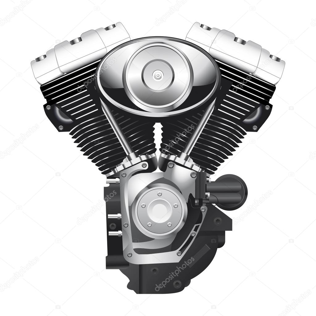 Motorcycle engine — Stock Vector © angusgrafic #33687955