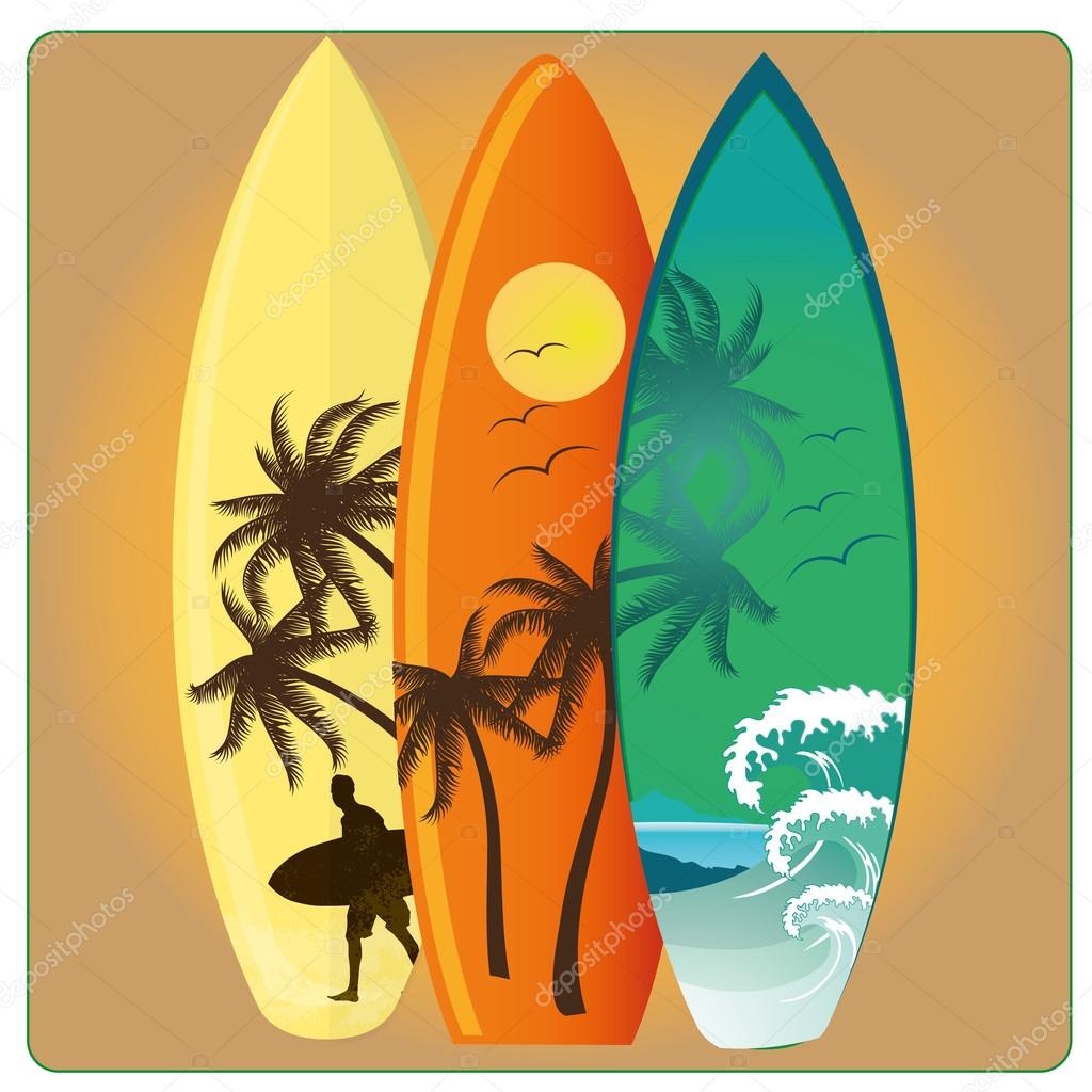 Surf Stock Vector Image by ©JoKalar01 #37475707