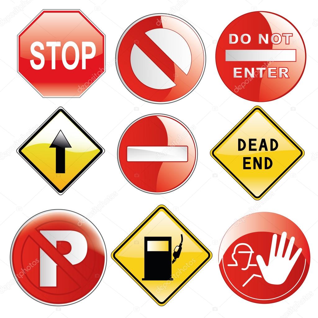 Señales tránsito — Vector de stock © JoKalar01 #42067923