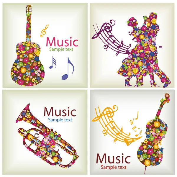 Cuatro instrumento musical Vector Art Stock Images | Depositphotos