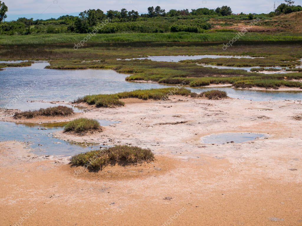 Peloid medicinal mud in Nin town, the Zadar County of Croatia, Europe ...