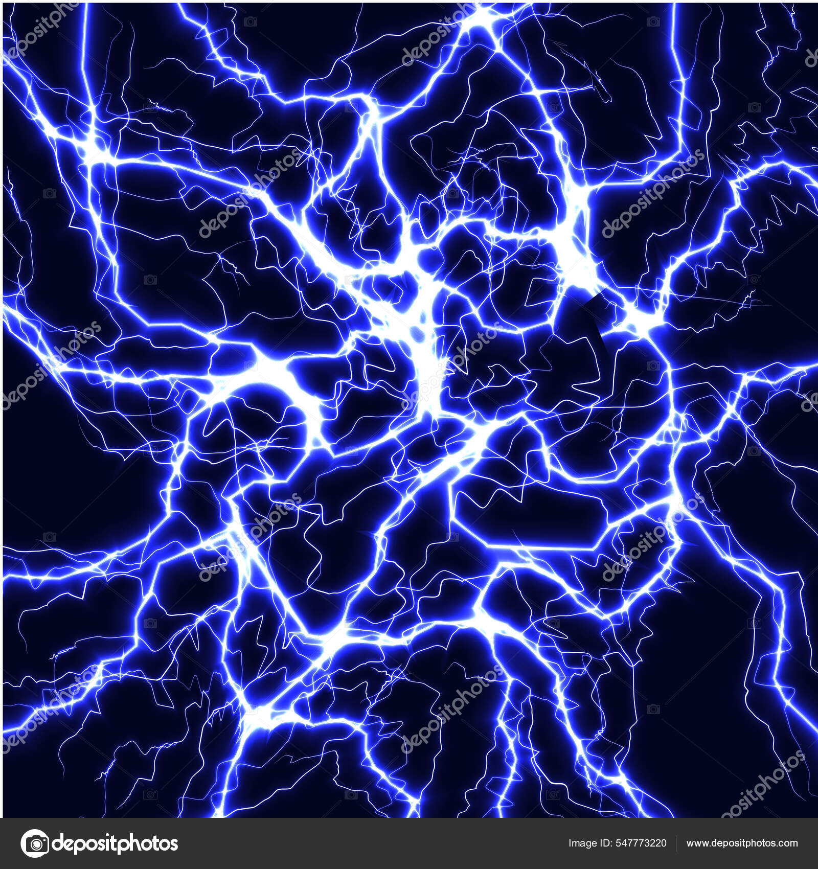 Black And Blue Lightning Background