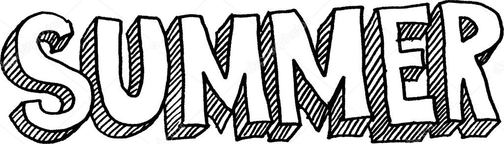 Vector illustration of summer word — Stock Vector © strixcode #29735001