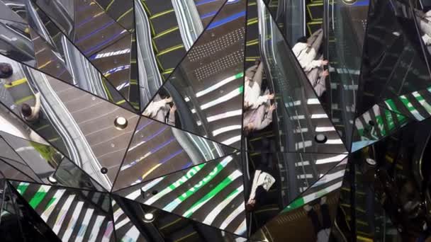 Tokyo Japan February 2020 People Reflections Mirror Tokyu Plaza ...