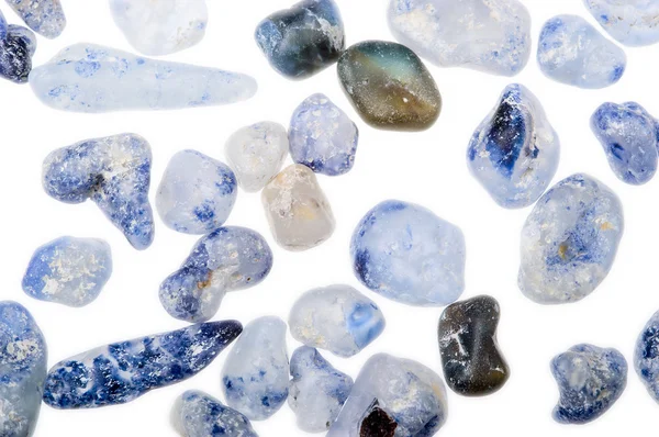 Set of blue mineral stones and gemstones Stock Photo by ©vvoennyy 108776876