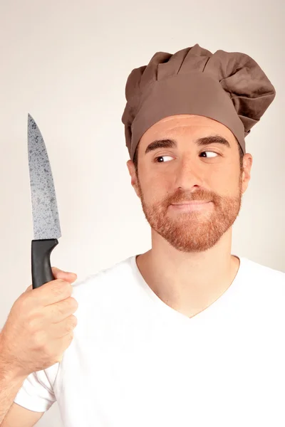 Professional chef with knife — Stock Photo © DmitryPoch #158272860