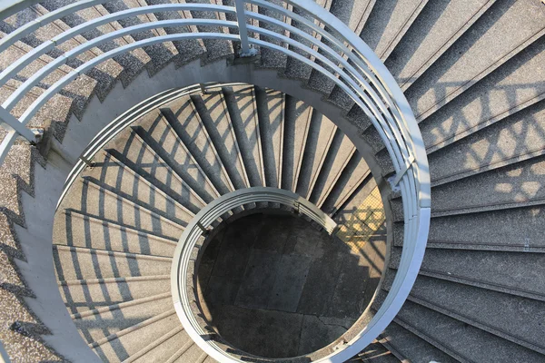 Architectural pattern of long spiral stair - Stock Image - Everypixel