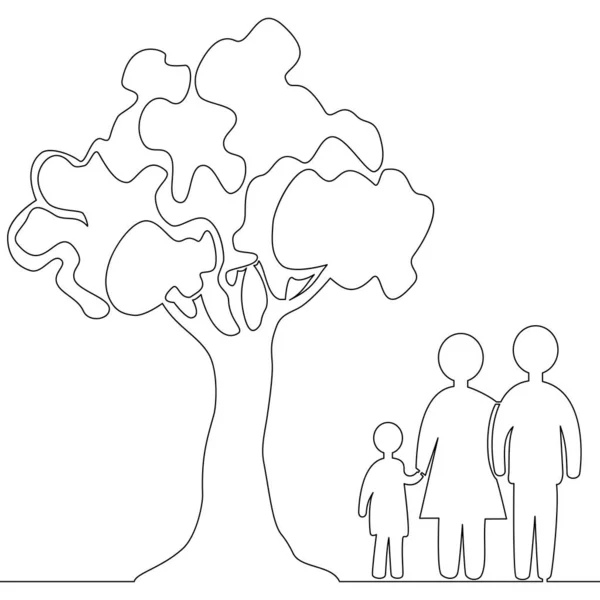 Family tree cartoon Stock vektory, Royalty Free Family tree cartoon ...