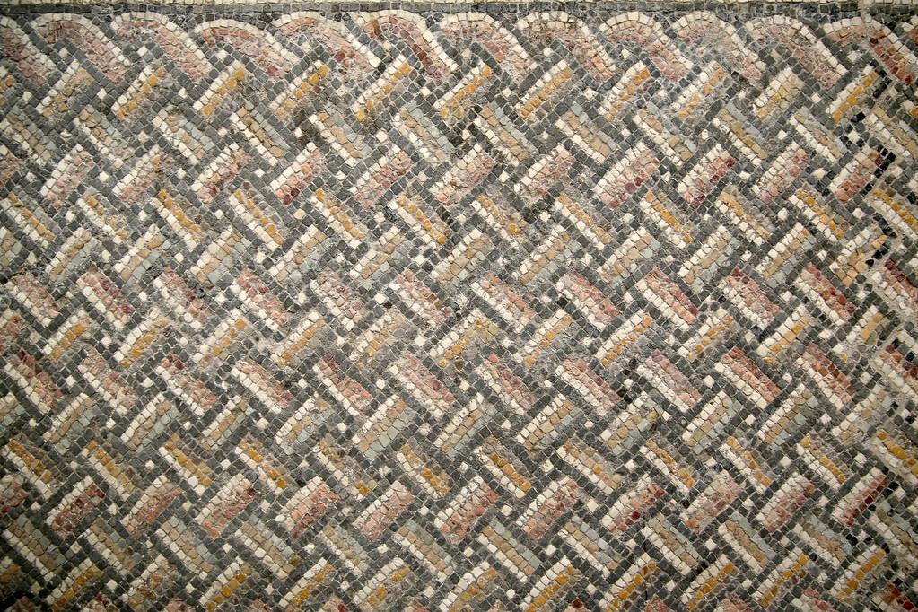 Background texture of Roman mosaic ornament weaving — Stock Photo ...