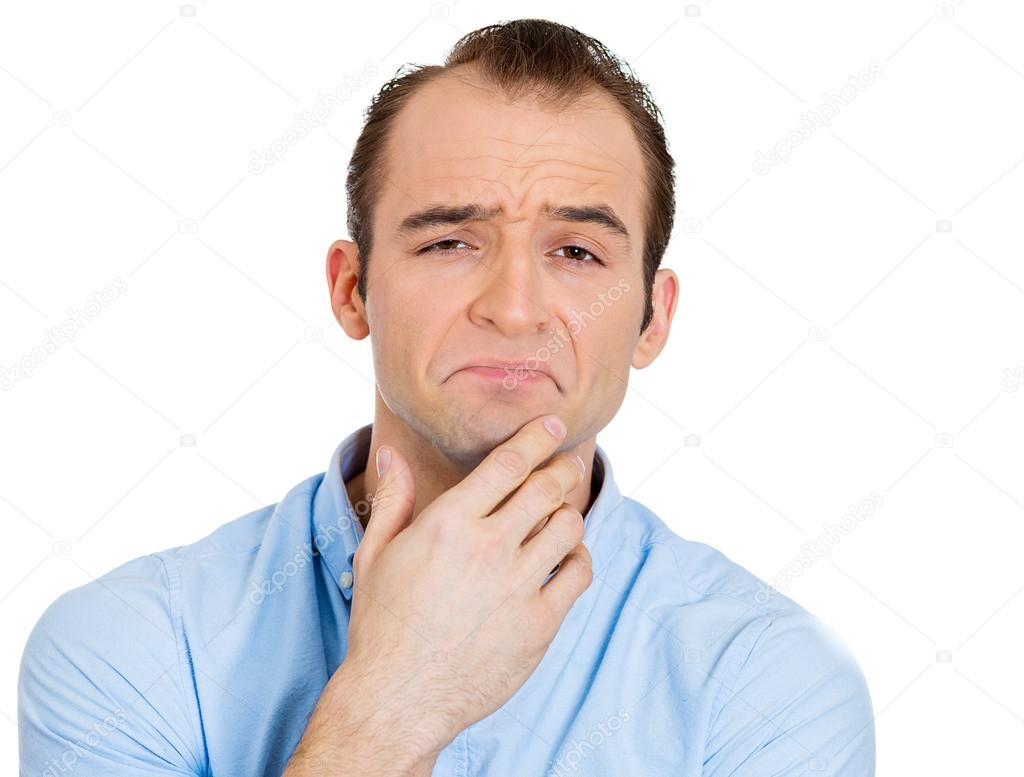 Hombre escéptico — Foto de stock © atholpady #40565467