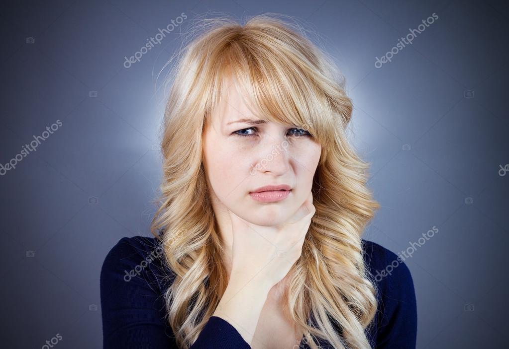 Woman with disgust face Stock Photo by ©atholpady 43521865