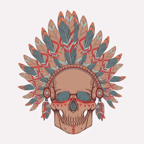 Calavera apache Imágenes Vectoriales, Gráfico Vectorial de Calavera ...