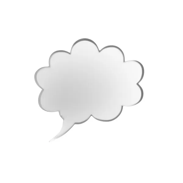 Empty high-quality speech bubble — Stock Photo © maxkabakov #6393756
