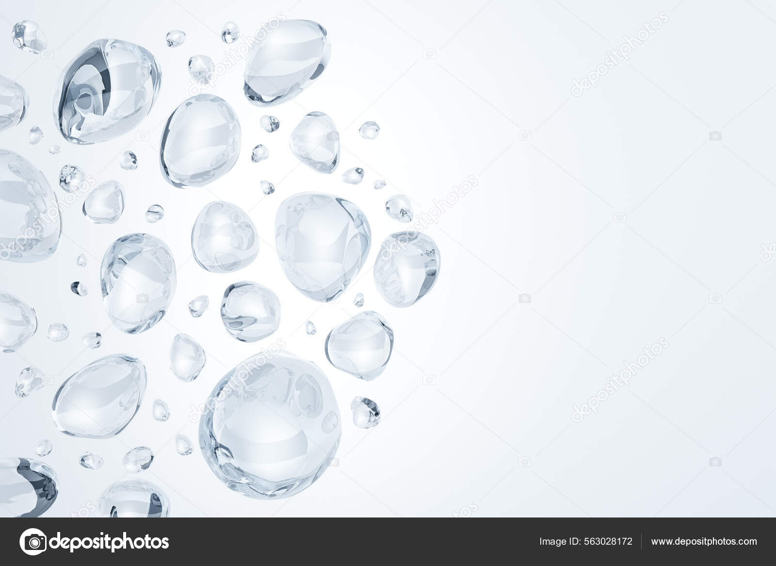 Abstract Blue Light Water Drops Wallpaper Mock Place Advertisement Aqua ...