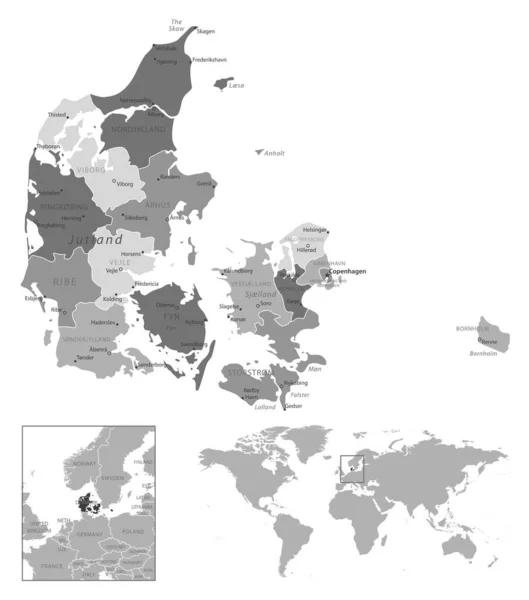 Image vectorielle Carte de l'Europe, contours détaillés en noir et blanc des pays . par ©gt29 ...