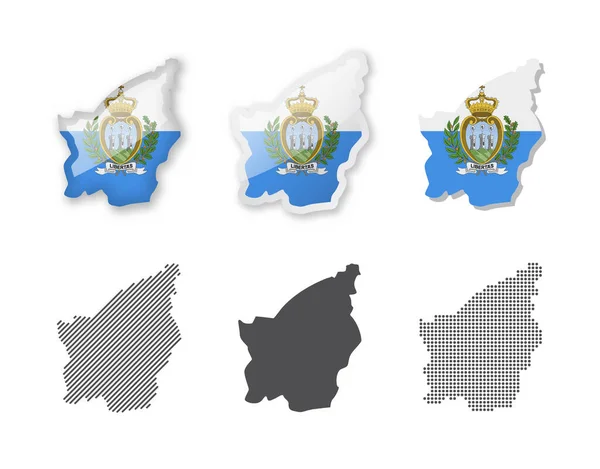 Tchad Kort Samling Seks Kort Forskellige Designs Sæt ...