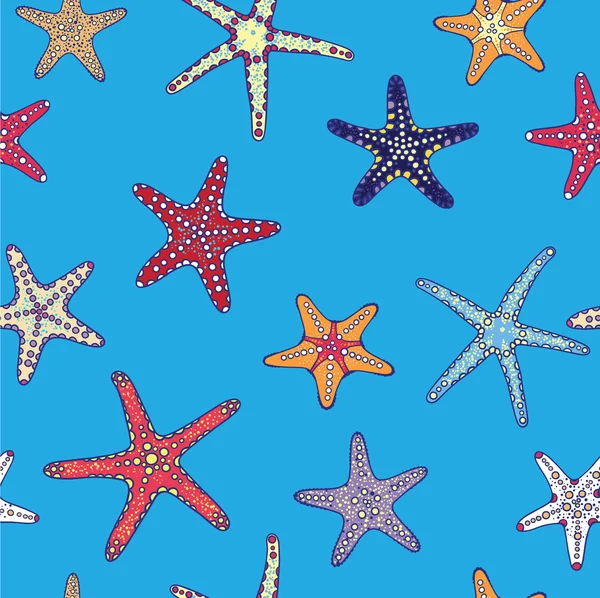 Starfish patterns | Starfish background pattern — Stock Vector ...