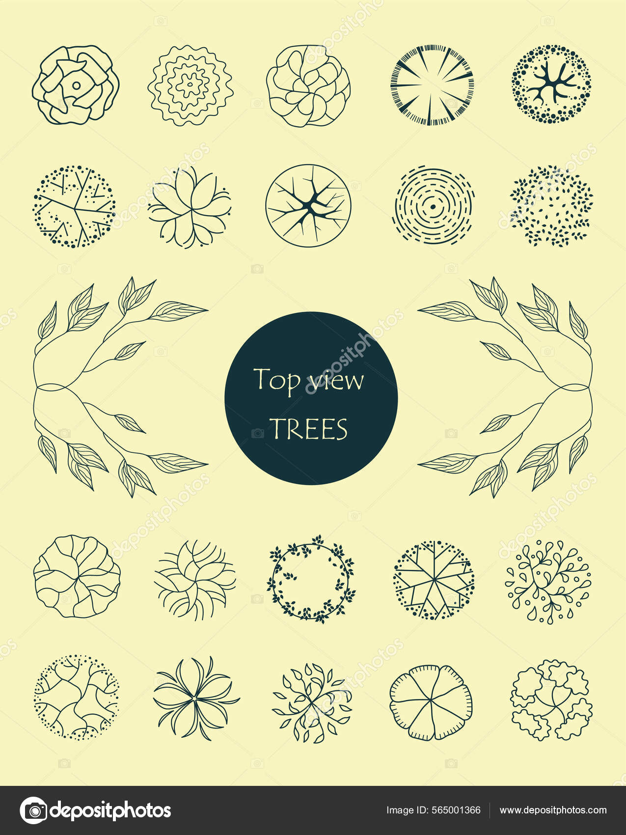 Trees Master Plan Tree Architectural Floor Plans Entourage Design ...