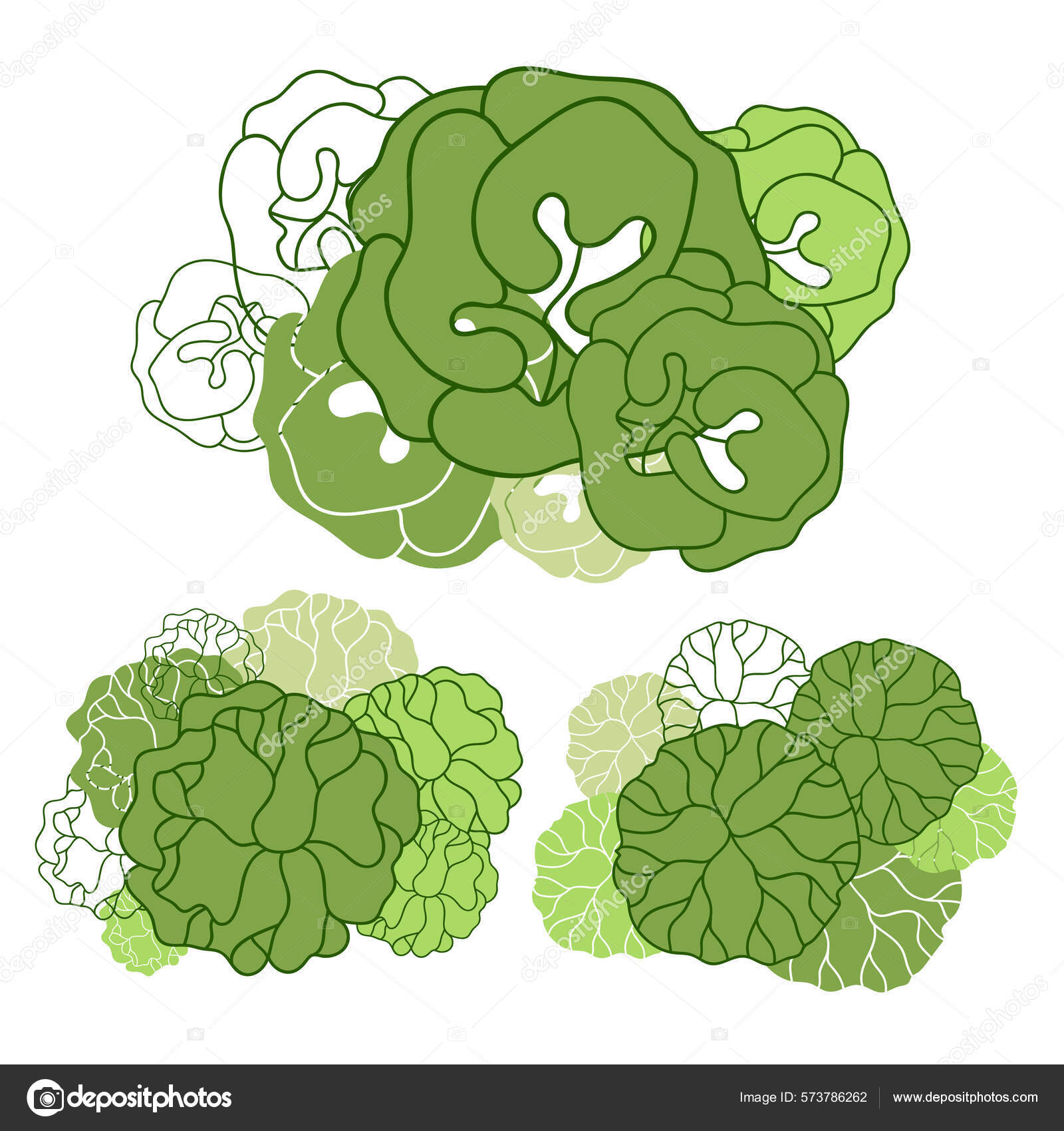 Tree Architectural Floor Plans Entourage Design Various Trees Bushes ...