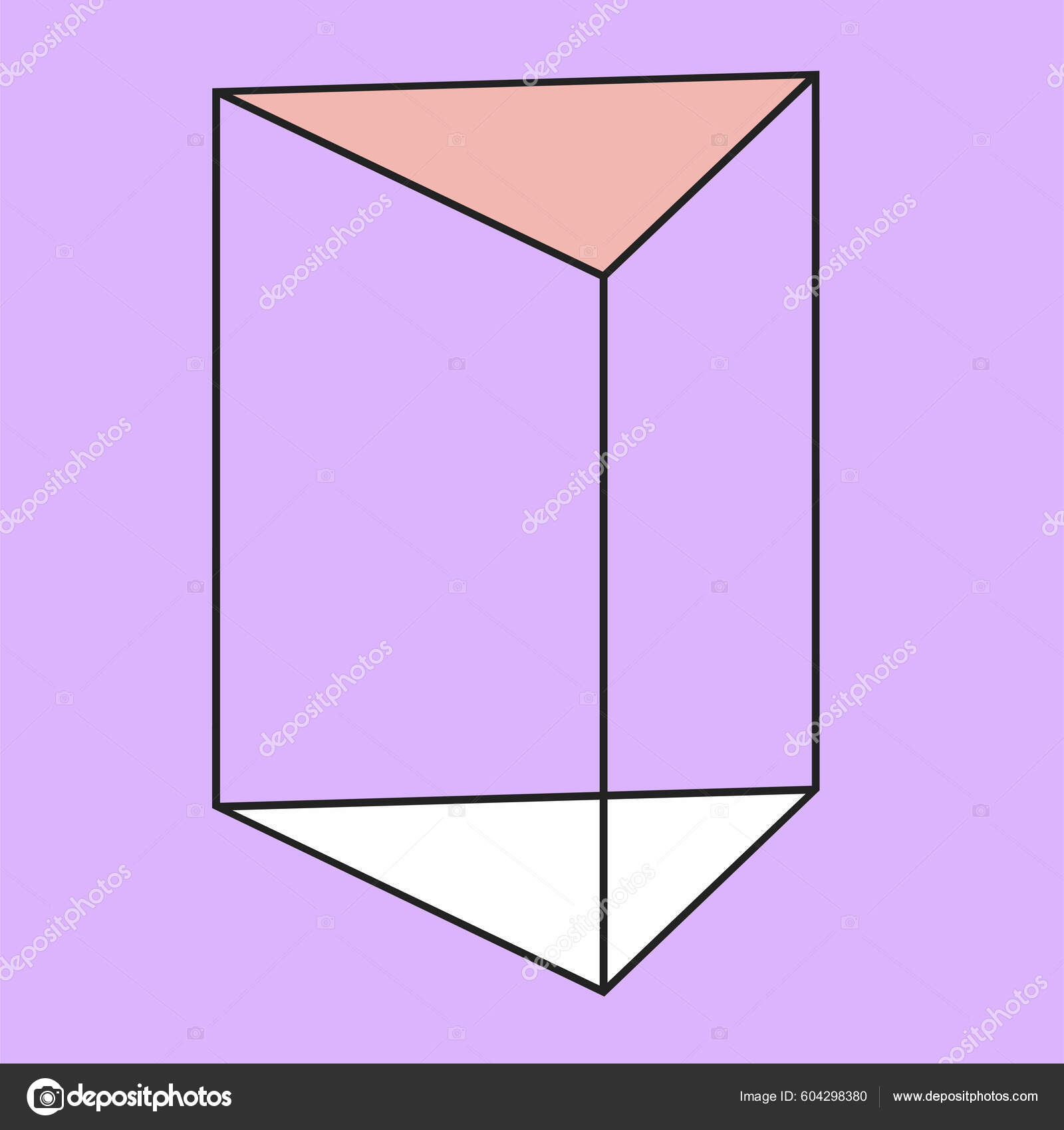 Isometric Triangular Prism Geometric Shape Stock Vector by ©annie80666 ...