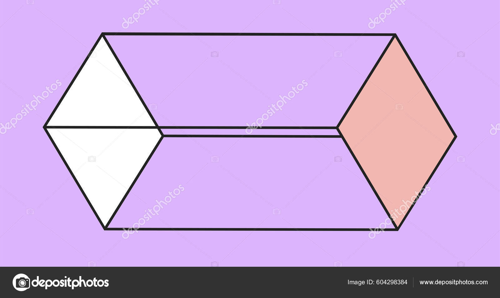 Isometric Parallelepiped Geometric Shape Stock Vector By ©annie80666 Olina 604298384