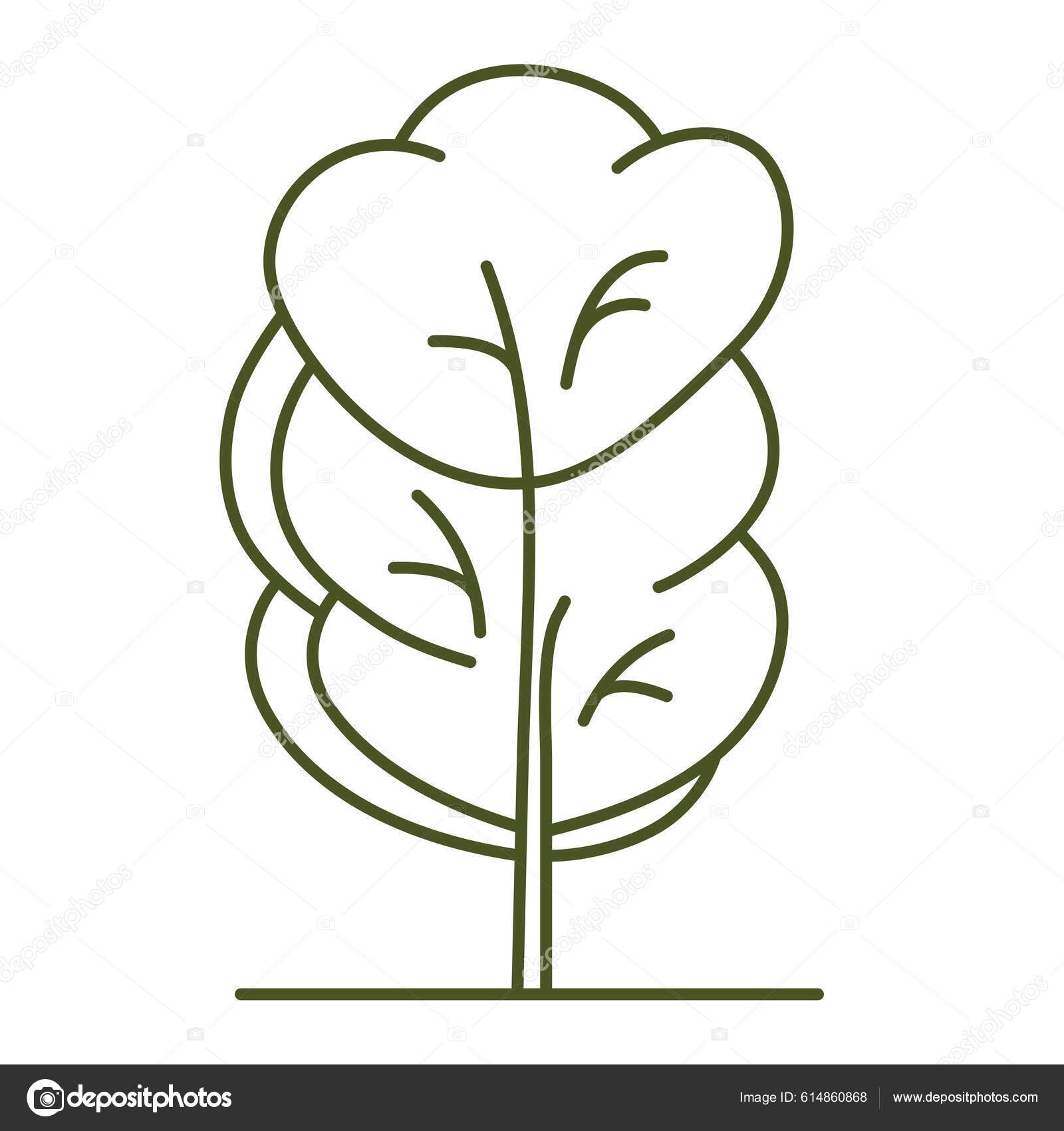 Tree Architectural Plans Entourage Design Various Trees Bushes Shrubs ...