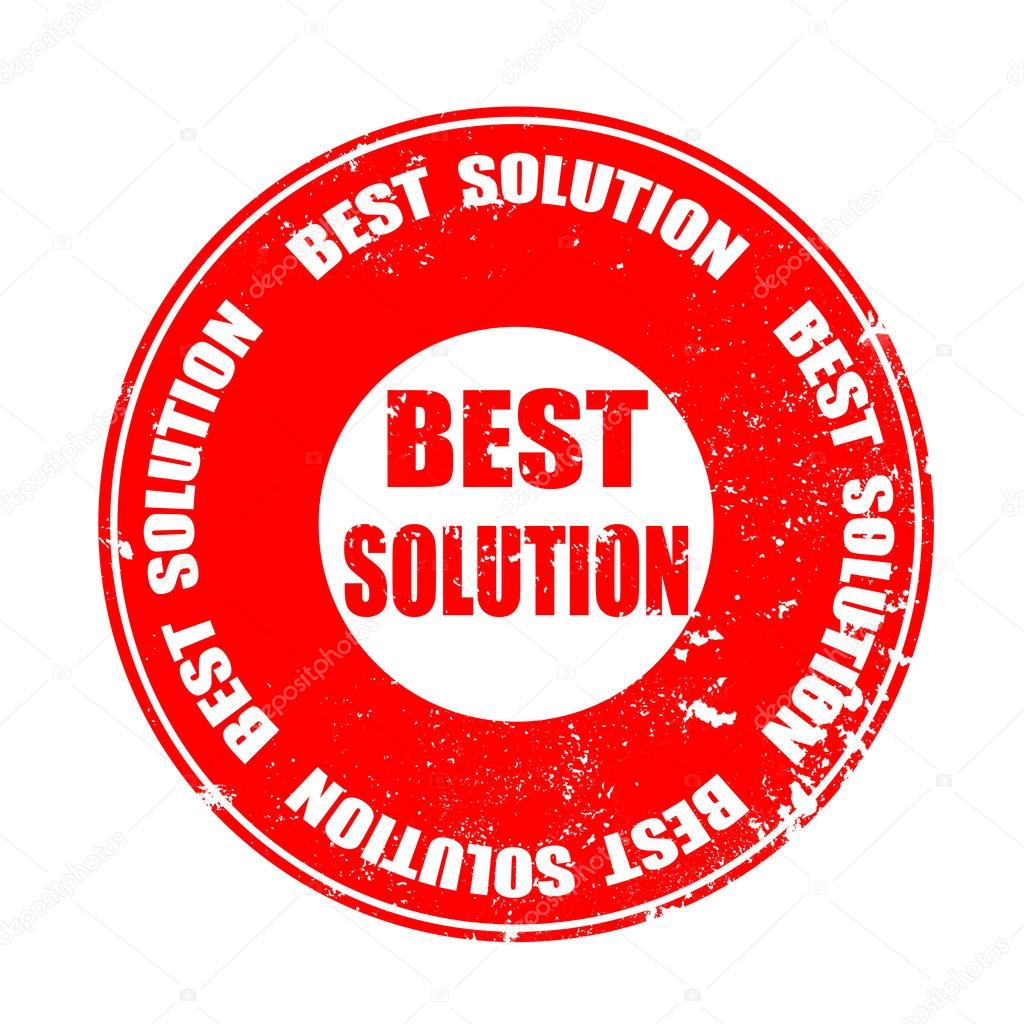 Best solution — Stock Vector © lauraluchi #40095057