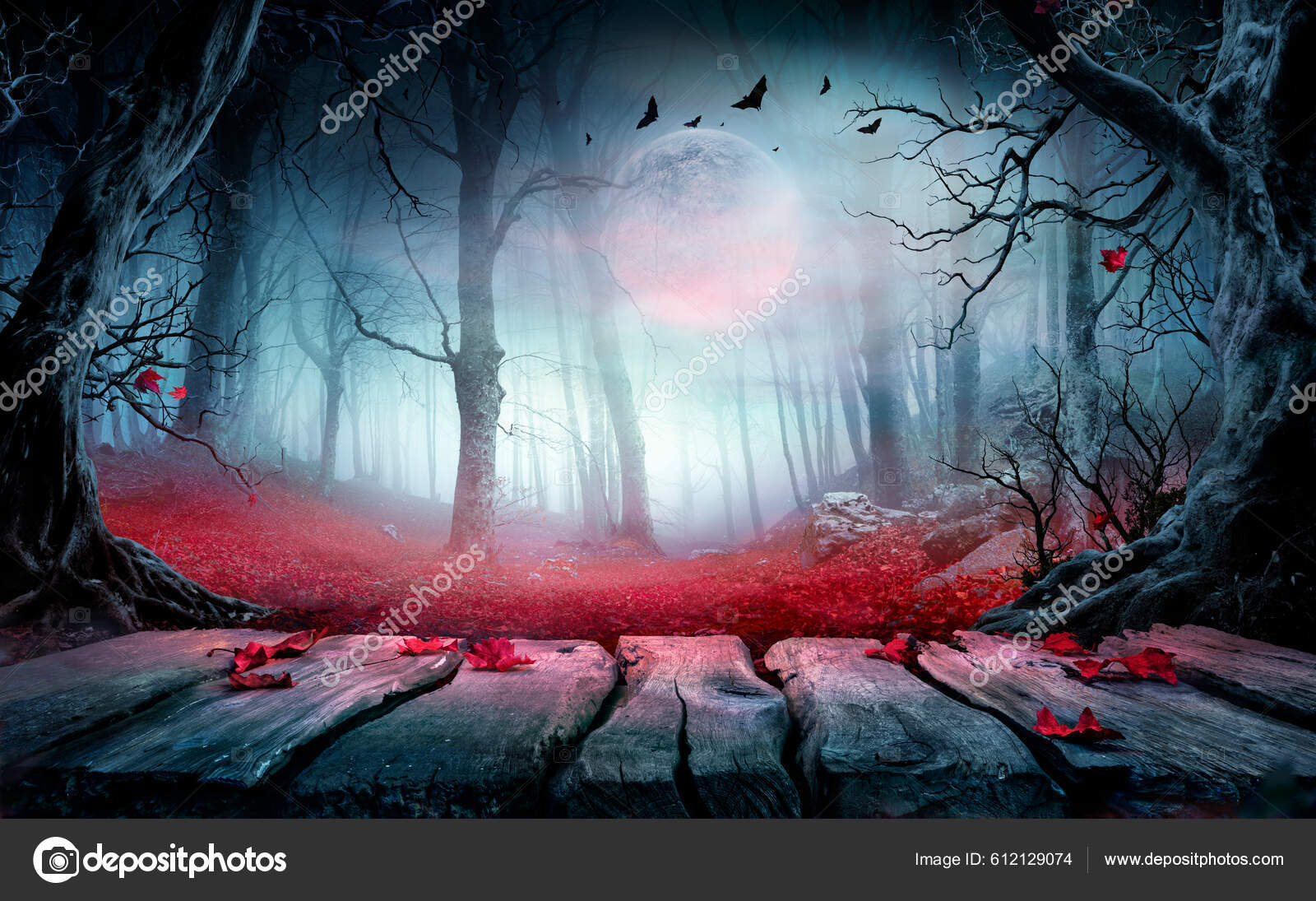 Spooky Leaves Halloween