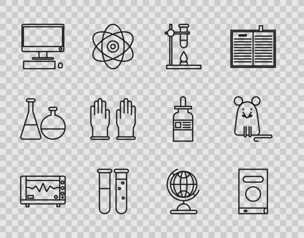 Pictogramas laboratorio imágenes de stock de arte vectorial | Depositphotos