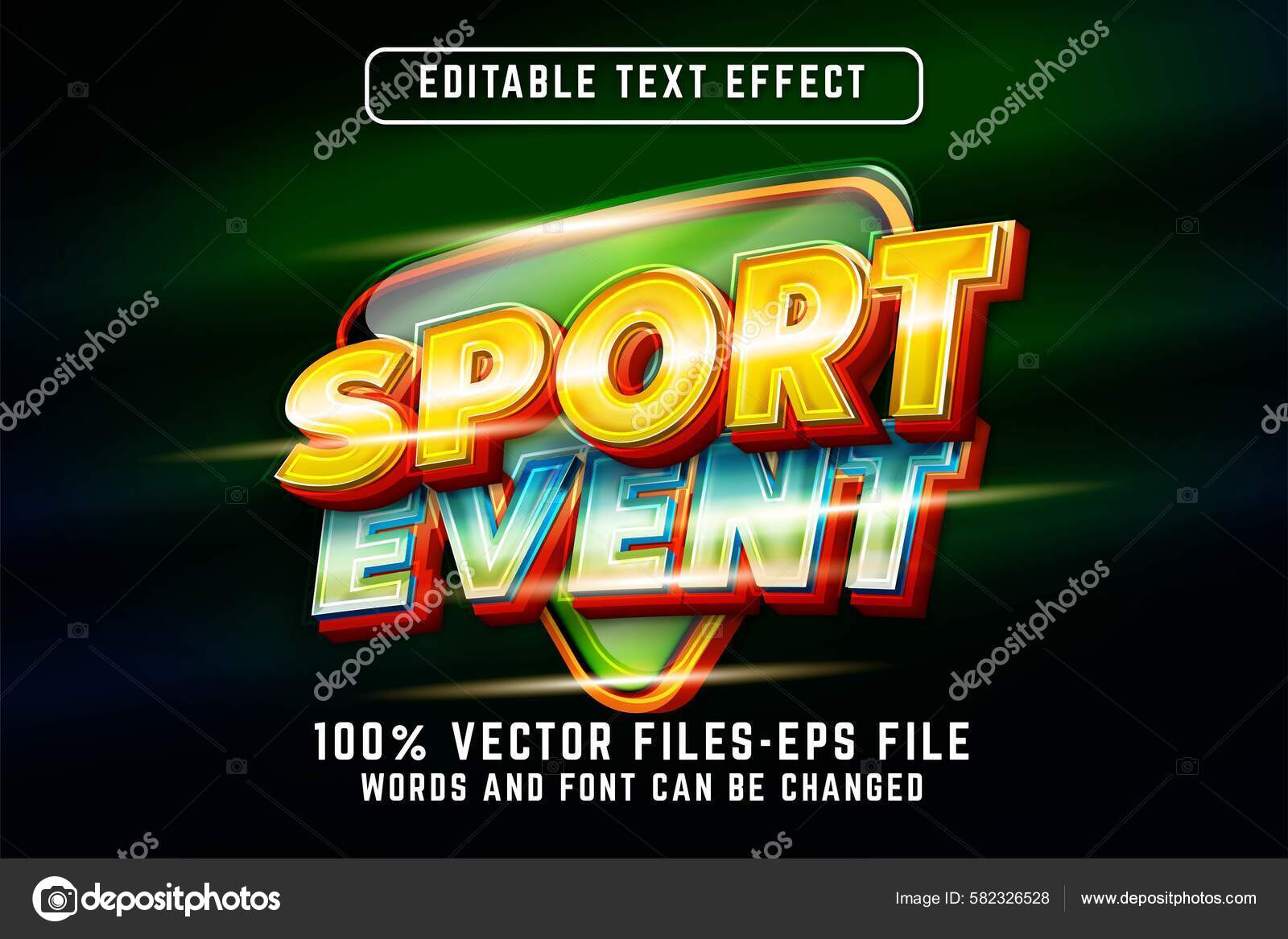 Our New Vector Text Effect Which You Can Generate Adobe Stock Vector ...