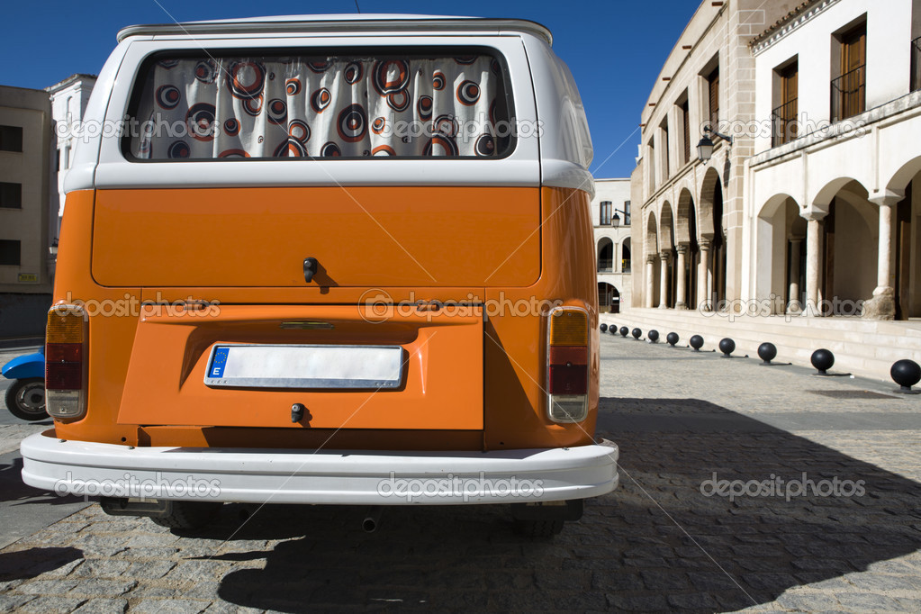 A classic van in High Square — Stock Photo © Juan_G_Aunion #32634621