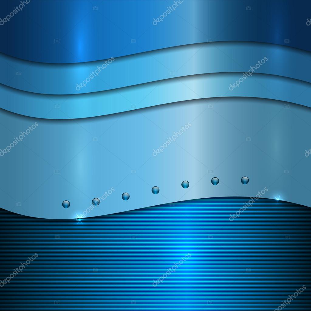 Vector blue metal background Stock Vector Image by ©spokart #34424559