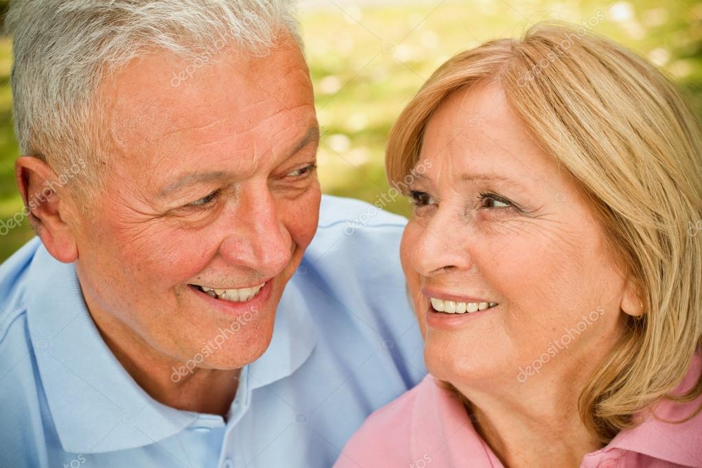 Seniors Eye Contact — Stock Photo © imagesetc #36880883