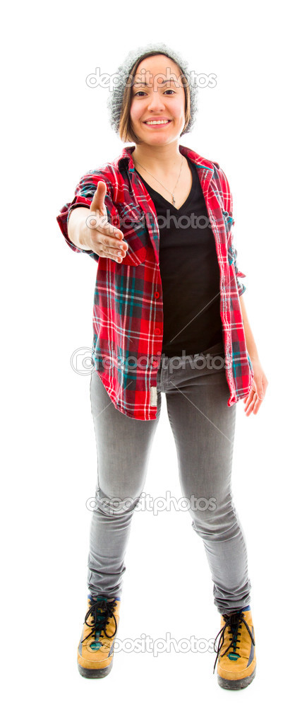 Woman offering hand for handshake — Stock Photo © Bruno135 #45830223 Woman offering hand for handshake — Stock Photo © Bruno135 #45830223
