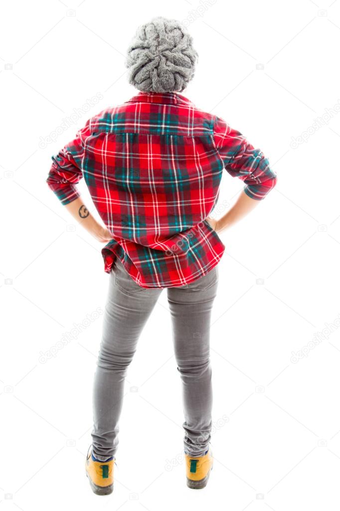 Woman with arms akimbo — Stock Photo © Bruno135 #45830473