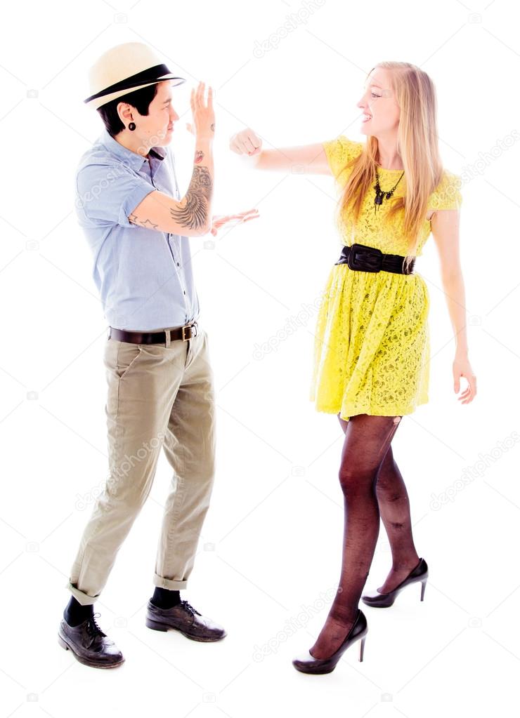 Couple fighting to each other Stock Photo by ©Bruno135 45830893