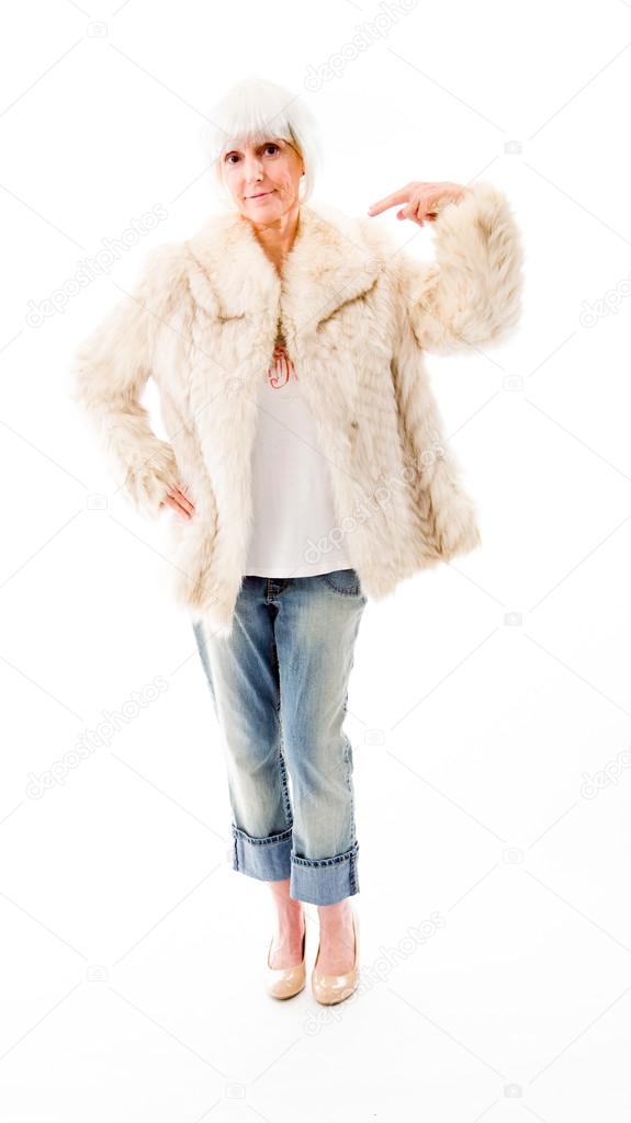 Woman showing something — Stock Photo © Bruno135 #45836659